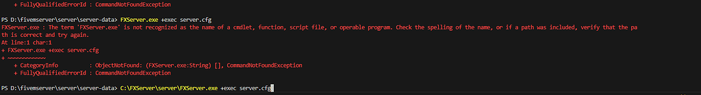 Cant type commands into FXServer terminal - Server Discussion - Cfx.re Community