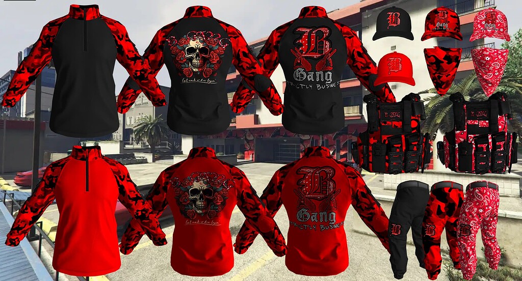 B-Gang StrikeTeam Uniform 1 for Male and Female - FiveM Releases - Cfx ...