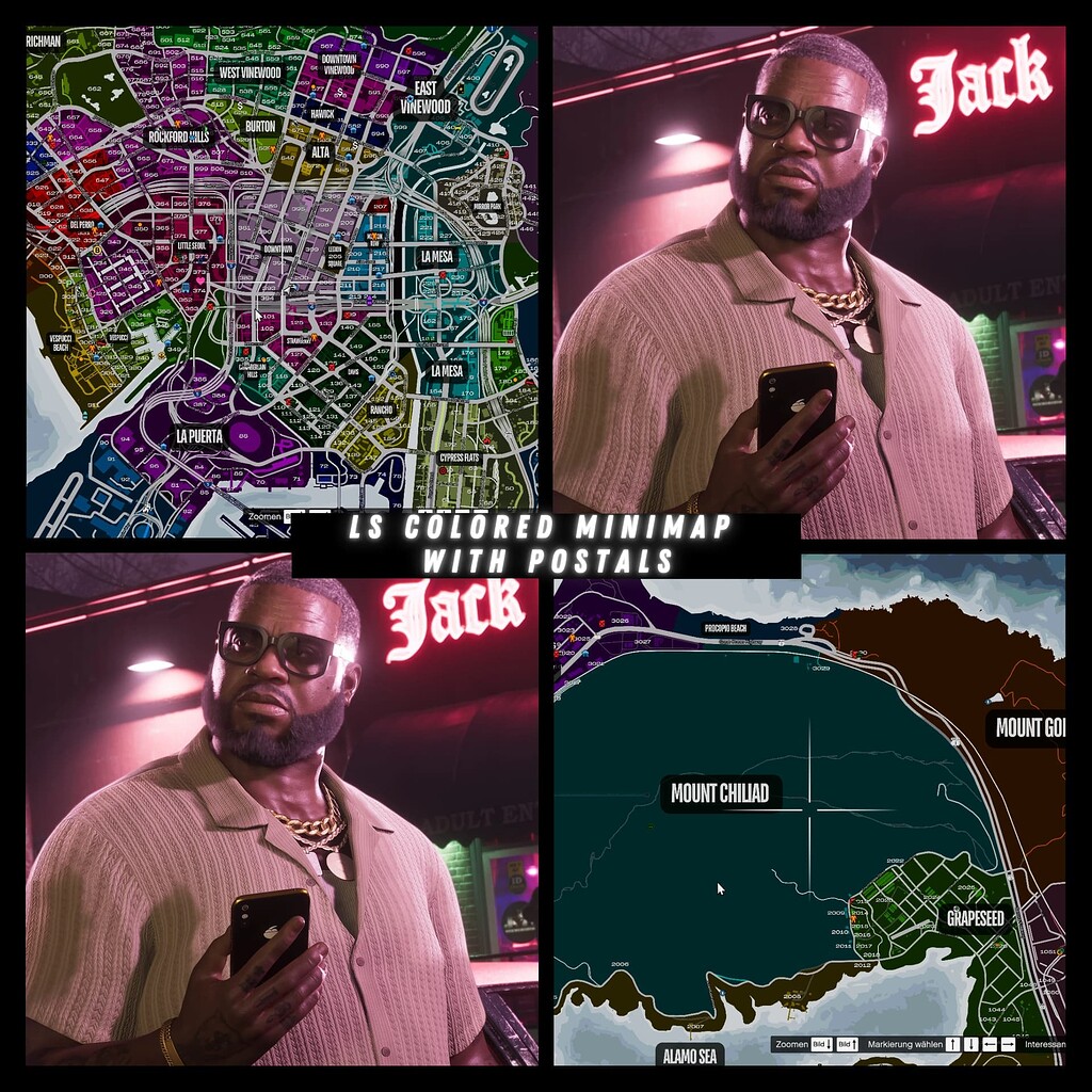 Custom Minimap with Colored Districts and Postal Codes - FiveM Releases ...