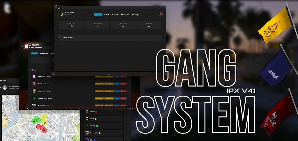 Gang System [ESX/QBCORE] Thexis Scripts - FiveM Releases - Cfx.re Community
