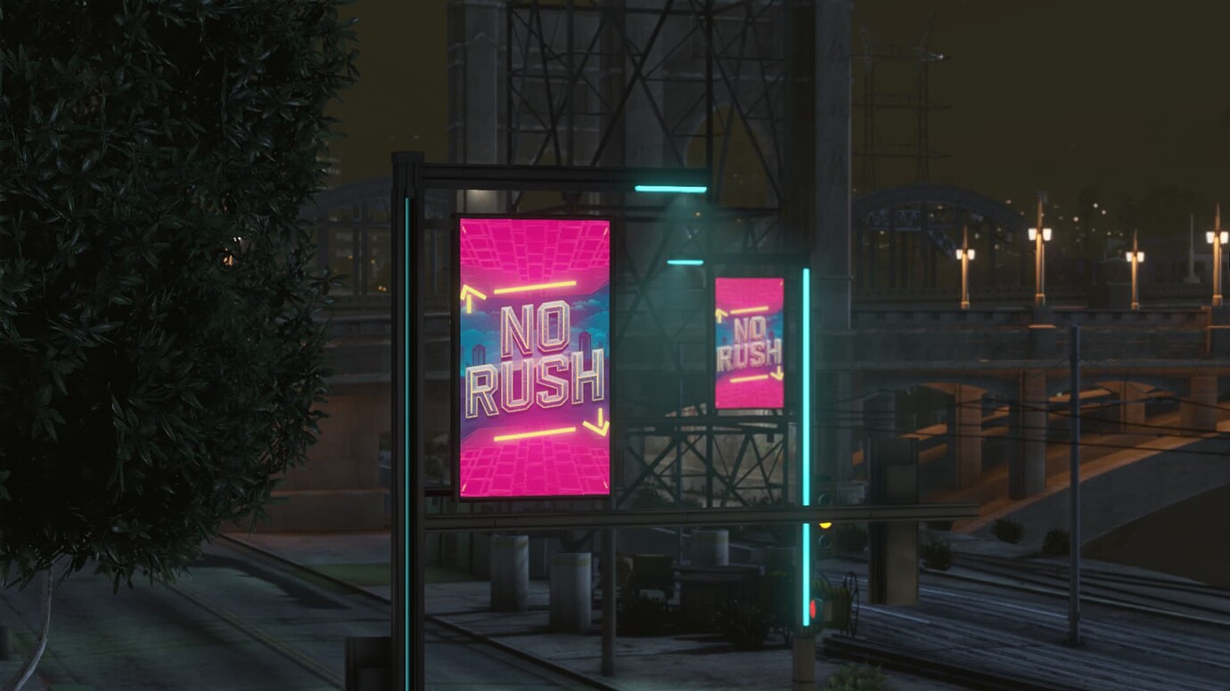 Dynamic Street Poles w/ Customizable Banners & 12+ LED Colors - FiveM ...