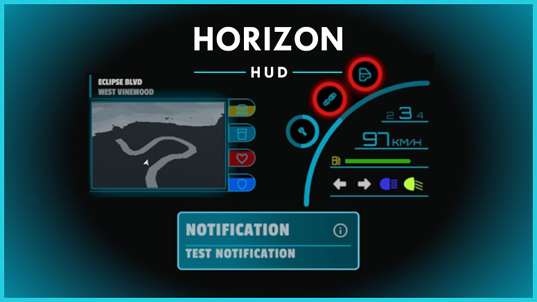 Horizon HUD (Car HUD, Status HUD, Notification) - FiveM Releases - Cfx ...