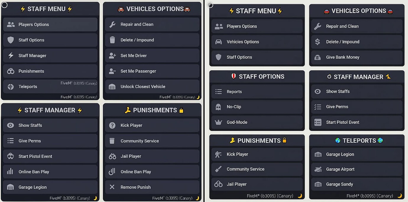 [PAID] Rocco Staff Menu [ESX Edition] - FiveM Releases - Cfx.re Community