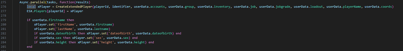 Es_extended/server/main.lua:275 error - ES/ESX - Cfx.re Community