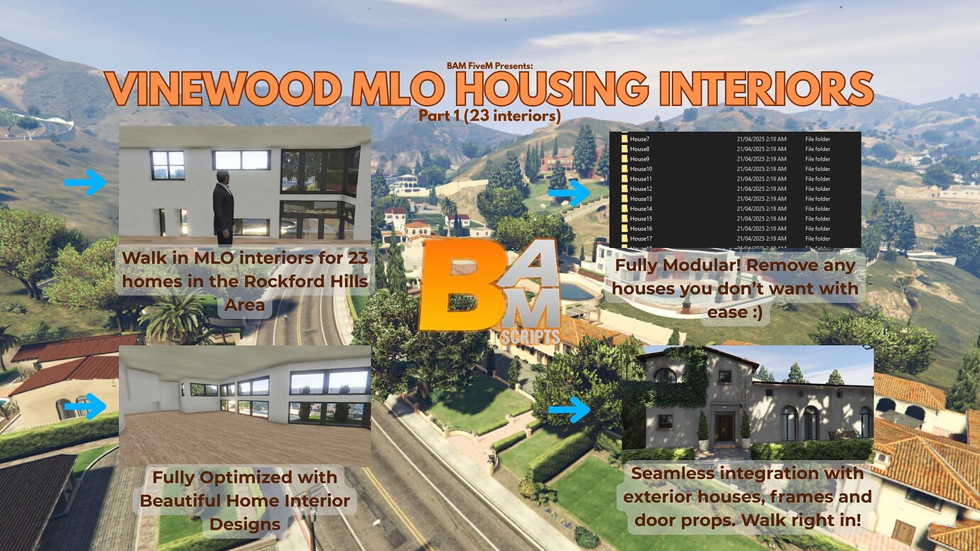 BAM Scripts | Vinewood MLO Housing and More - Server Bazaar - Cfx.re Community