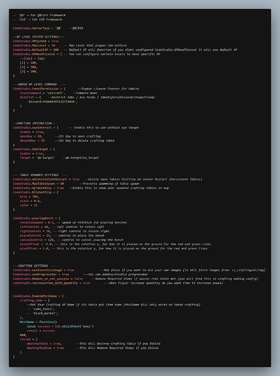 Modern Crafting | Portable Tables + Crafting Stations + Level/XP | QB ...
