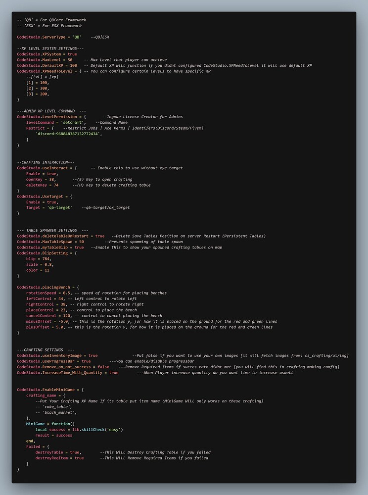 Modern Crafting | Portable Tables + Crafting Stations + Level/XP | QB ...