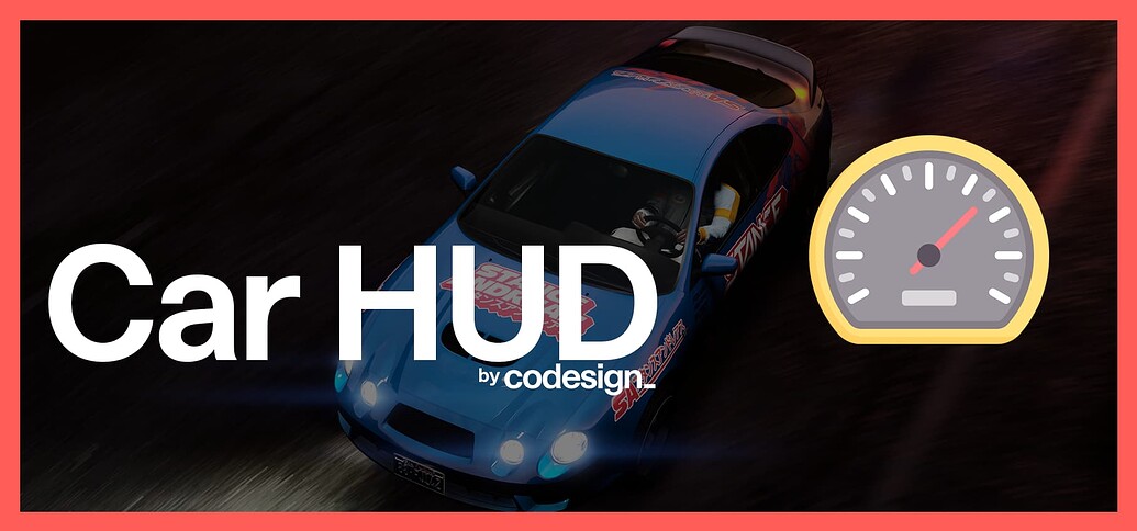 [PAID] Codesign Highly customisable Car HUD - FiveM Releases - Cfx.re ...