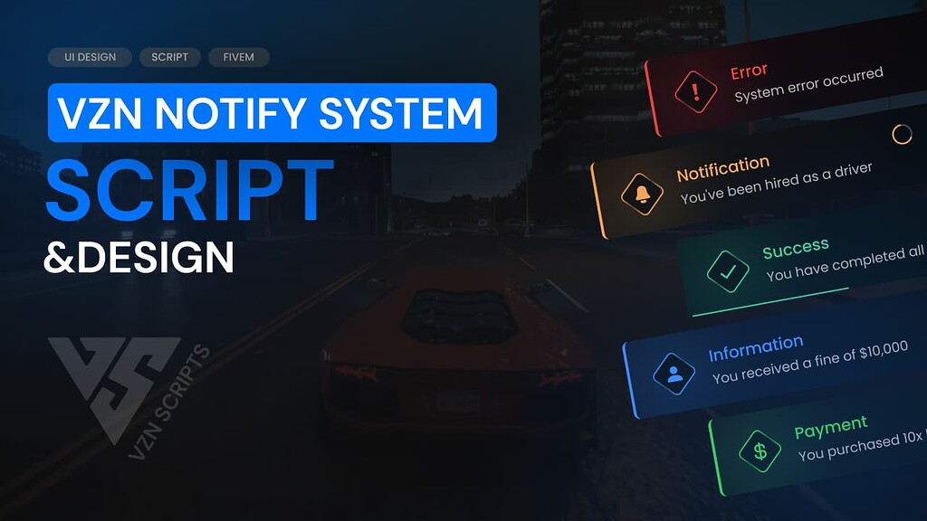 VZN Notify | [ESX/QB/OX/STANDALONE] - FiveM Releases - Cfx.re Community