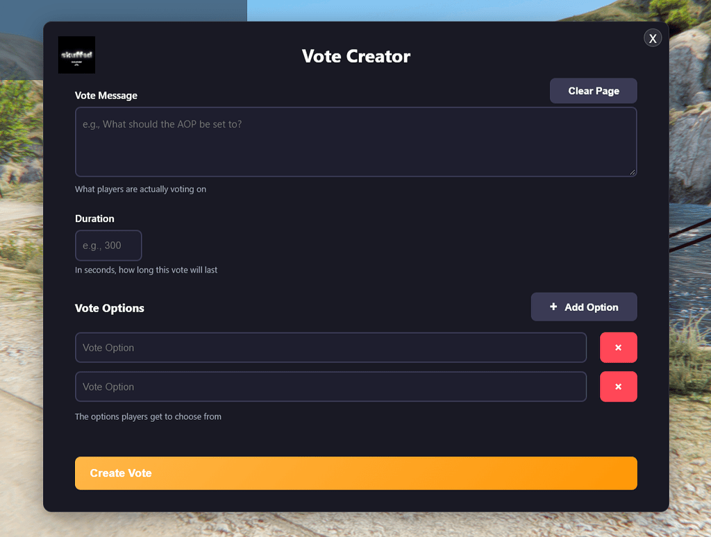 skuffed_Voting | NUI Voting System | Standalone - FiveM Releases - Cfx ...