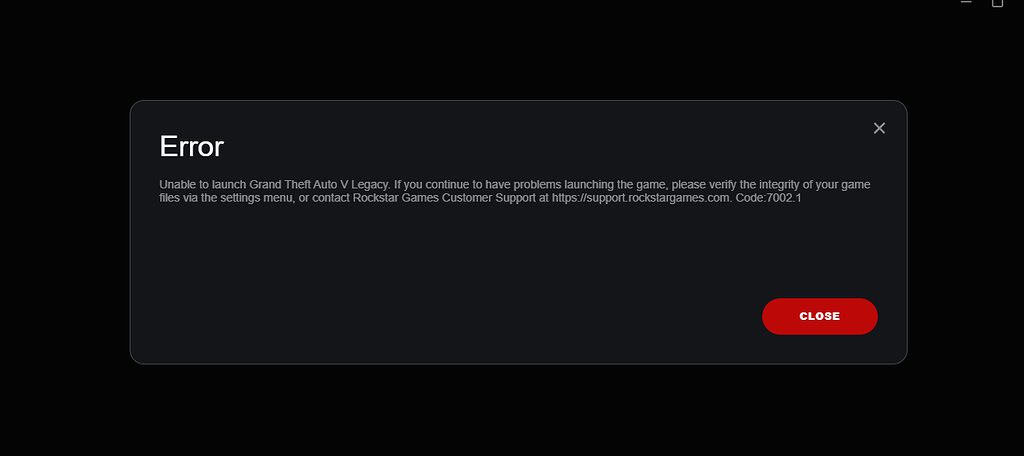 FiveM Error 7002.1 – Unable to Launch GTA V Legacy (Issue Happening ...