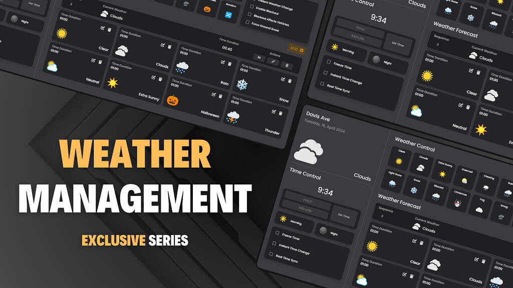 Weather Management + Forecast Creator | Standalone - FiveM Releases - Cfx.re Community