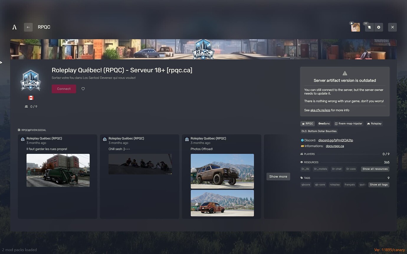 [HOW TO] [SERVER FEED] Dedicated Space on fivem.social - Server ...