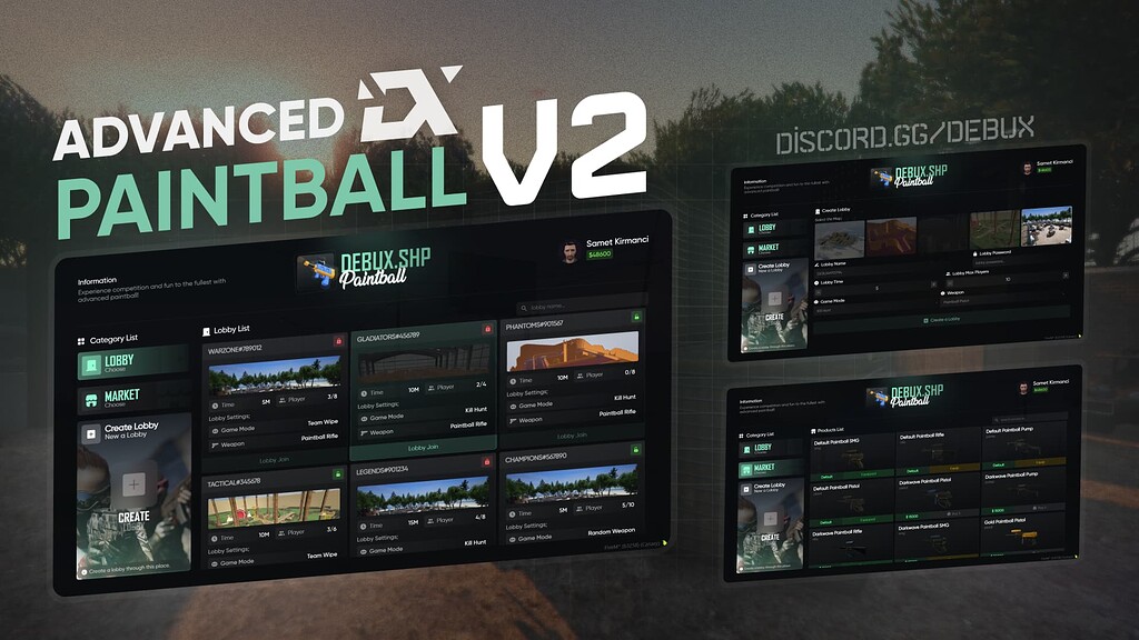 Advanced Paintball V2 | Custom Weapons & Game Modes - FiveM Releases ...
