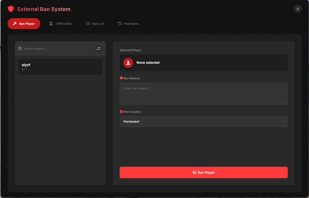 [ESX/QB/STANDALONE] Advanced Ban System - FiveM Releases - Cfx.re Community