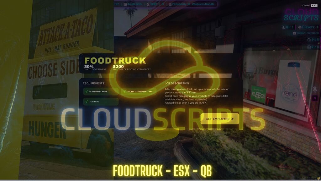 [PAID | ESX - QB ] FOODTRUCK - GRAND RP STYLE - FiveM Releases - Cfx.re ...