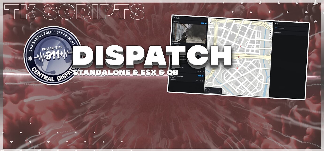 Dispatch System (Police, EMS, etc) - tk_dispatch - FiveM Search