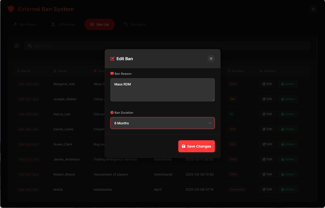 [ESX/QB/STANDALONE] Advanced Ban System - FiveM Releases - Cfx.re Community