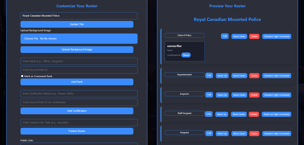 Auto Rosters | Auto Updating | Roles Based | Red Leaf Modifcations ...