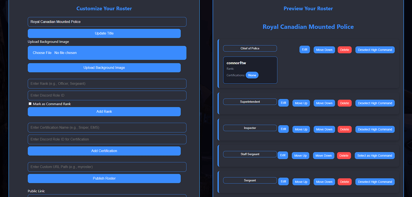Auto Rosters | Auto Updating | Roles Based | Red Leaf Modifcations ...