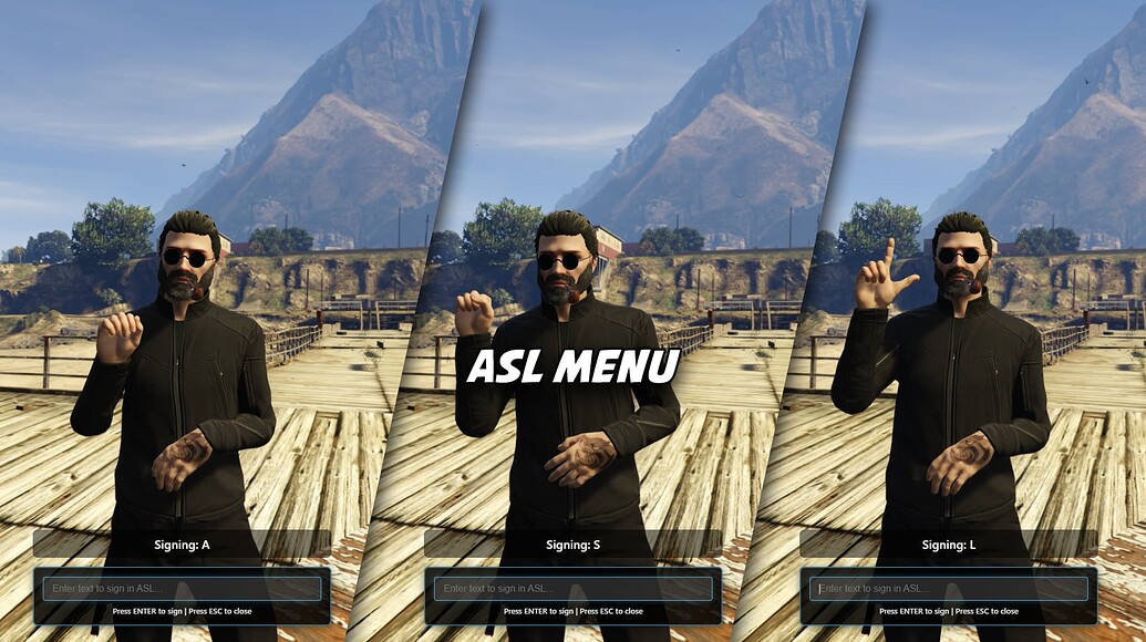 ASL Menu - American Sign Language for FiveM - FiveM Releases - Cfx.re ...
