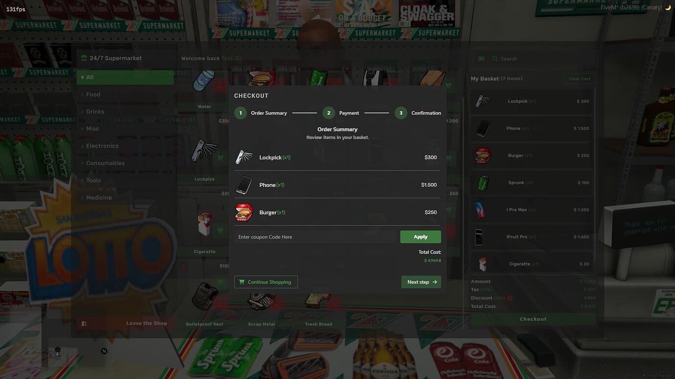 Advanced Shops V2 (QB/QBox/ESX) - FiveM Shops with Coupons, Passwords ...
