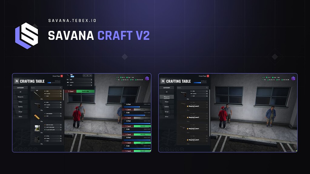 [SAVANA] Craft V2 [QB/ESX/QBOX] - FiveM Releases - Cfx.re Community