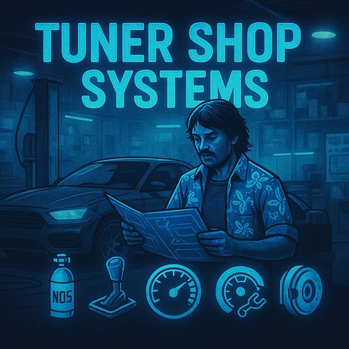 Tuner Shop Systems [ESX, QB, QBOX] - FiveM Releases - Cfx.re Community