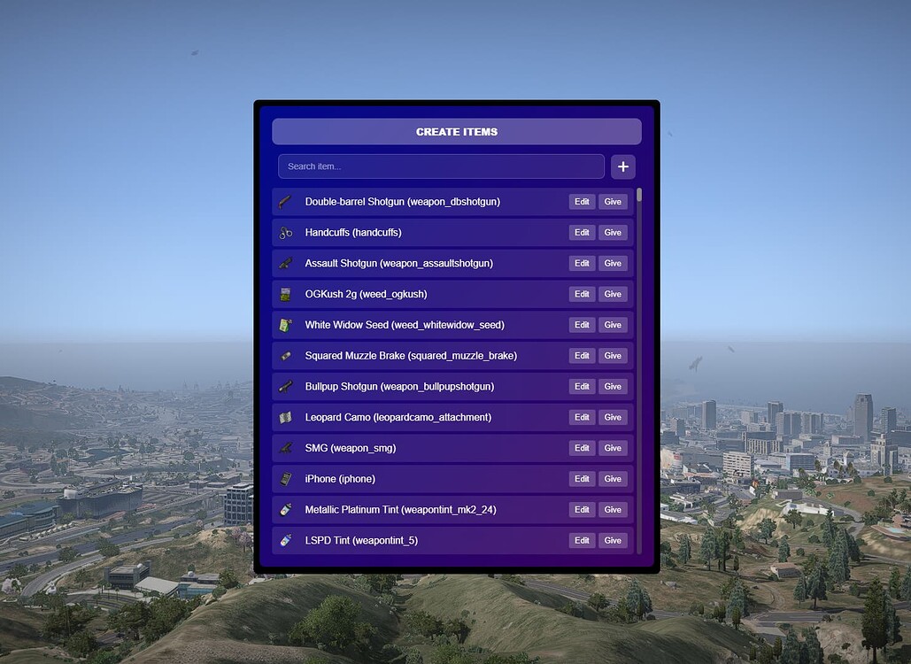 [QBCORE] ADVANCED ITEMS CREATOR - FiveM Releases - Cfx.re Community