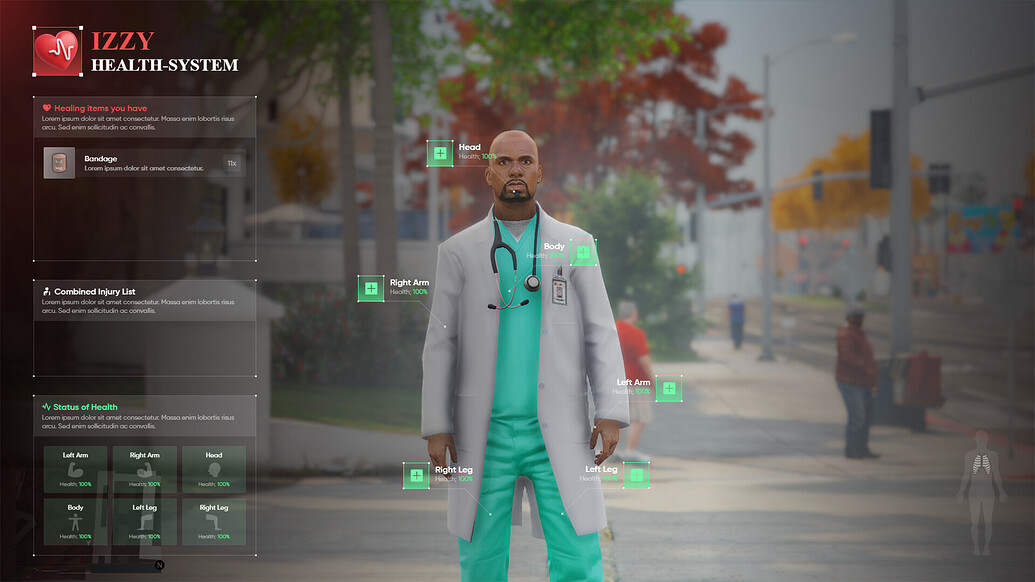 Advanced Health System [ESX-QB] - FiveM Releases - Cfx.re Community