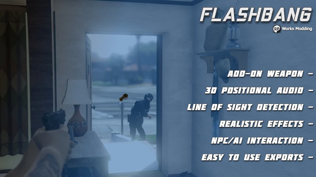 Flashbang Script – Realistic Flashbangs with AI Reactions, 3D Audio, & Visual Effects - FiveM ...