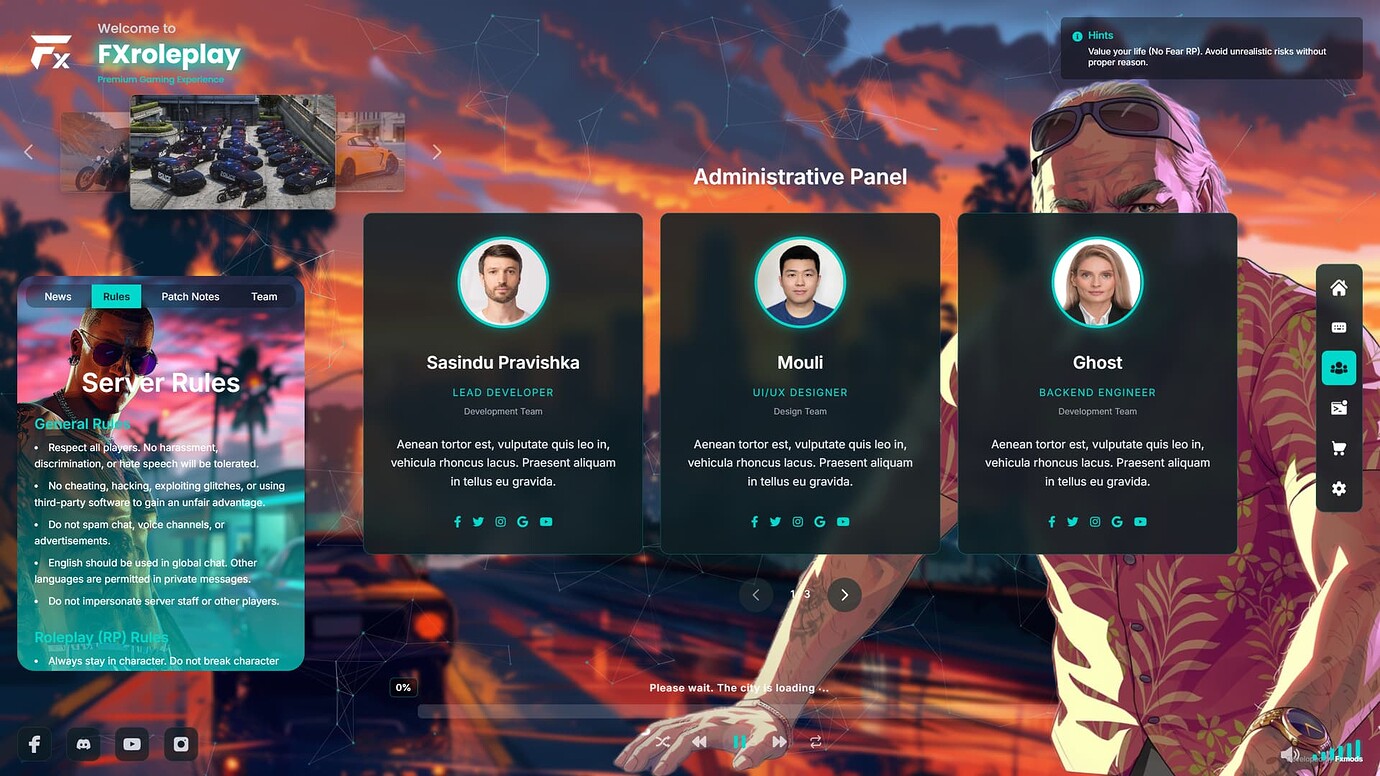 FxLoadingScreen - Modern 3D Gallery, Music Player & Team Showcase ...