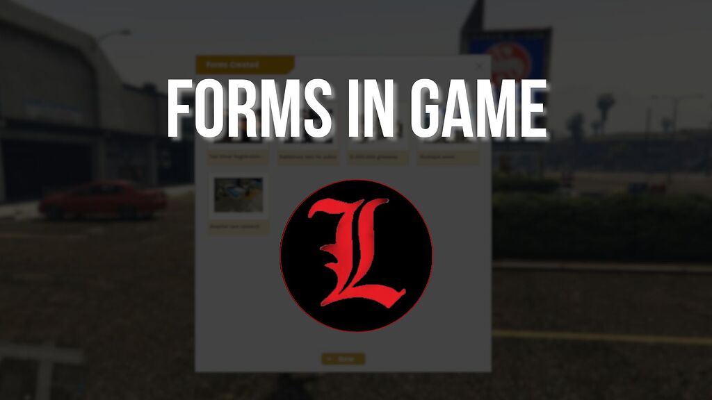 Forms in Game [ ESX / QBCore / VRP / Standalone ] [ PAID ] - FiveM ...