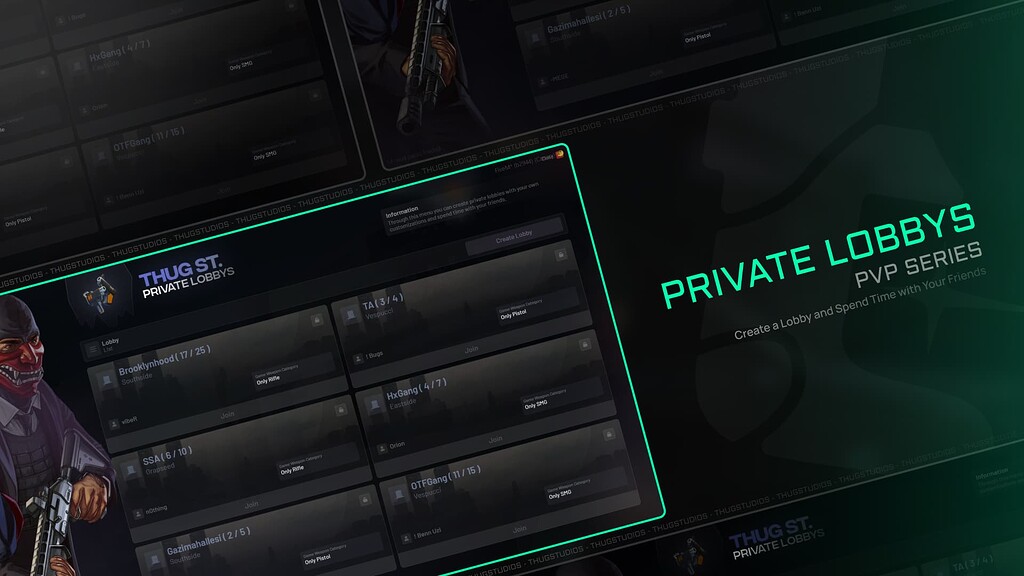 Thug Private Lobbys (Most Advanced Private Lobby System) - FiveM ... Thug Private Lobbys (Most Advanced Private Lobby System) - FiveM ...