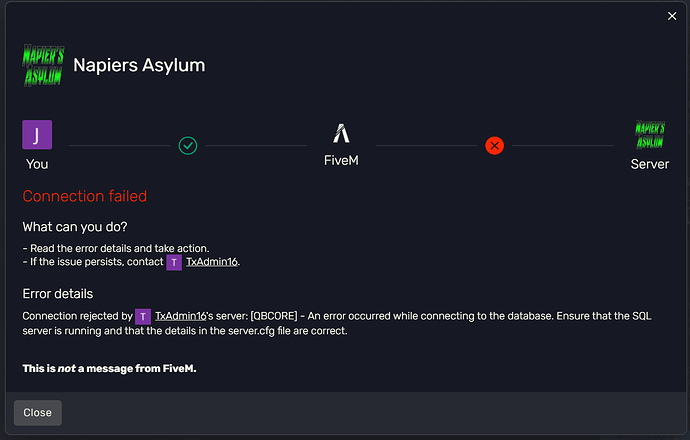 Server crash and wont restart - FiveM Client Support - Cfx.re Community
