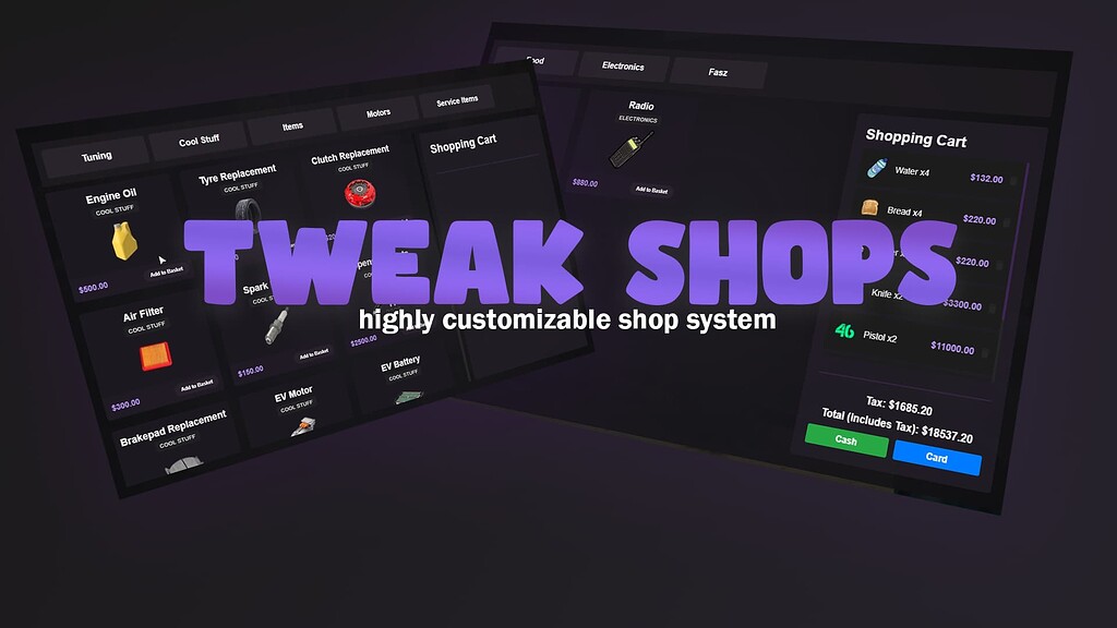 [PAID] Tweak Shops | Custom Categories - FiveM Releases - Cfx.re Community