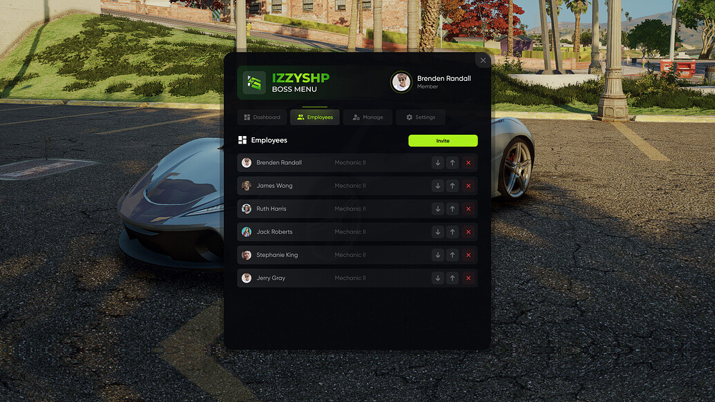 Mechanic job / Boss menu / Garage System [ESX-QB-QBOX] - FiveM Releases ...