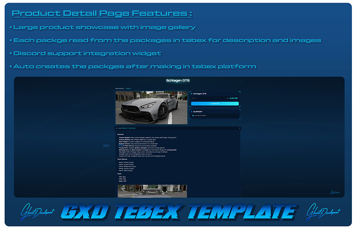 GXD Blue Futuristic Tebex Template - FiveM Releases - Cfx.re Community