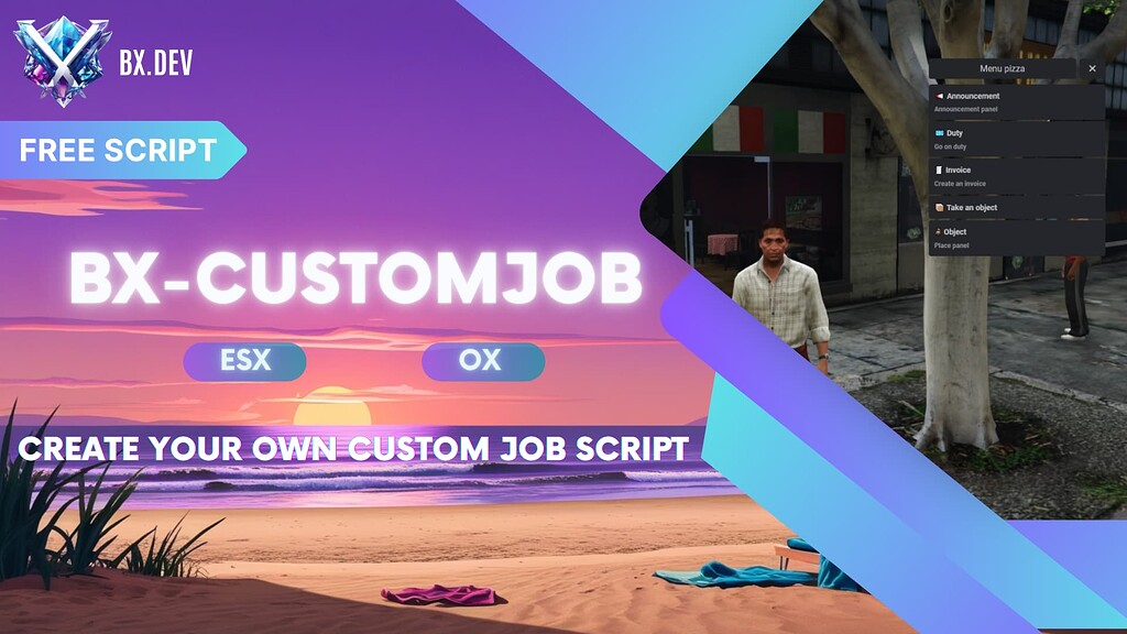[ESX] [FREE] BX-CustomJob 🗂️ - Releases - Cfx.re Community