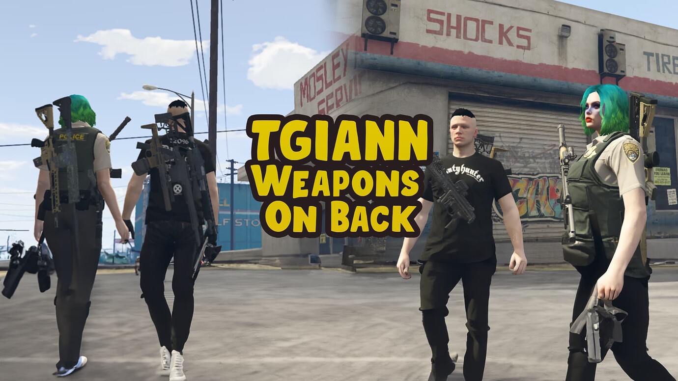 TGIANN Weapons On Back (With Attachments) - FiveM Search