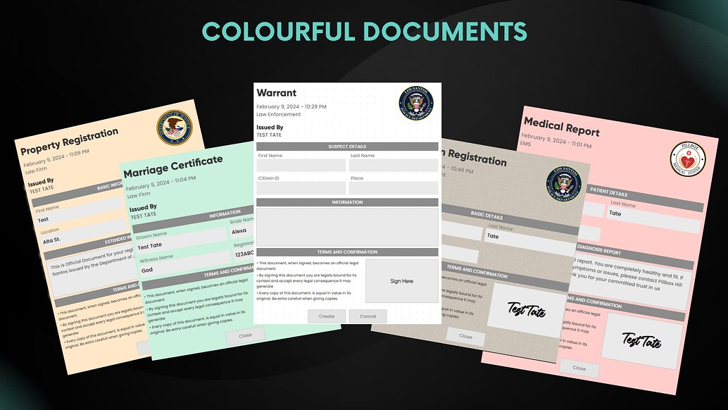Advanced Document System | QB - ESX - FiveM Releases - Cfx.re Community