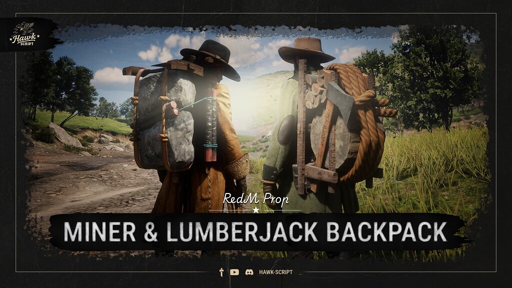 Prop Miner & Lumberjack Backpack - RedM Releases - Cfx.re Community