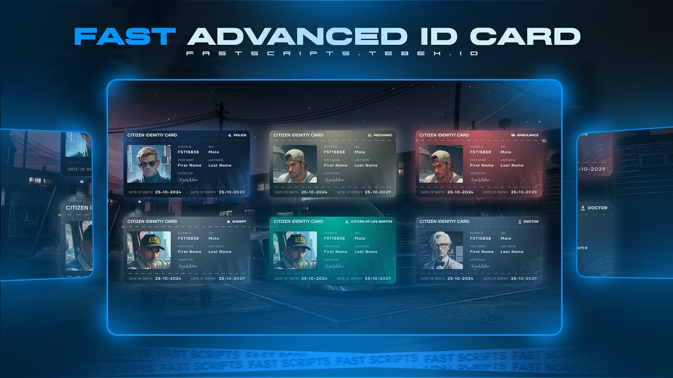 Fast Scripts Advanced ID Card and Fake ID Card System [ESX / QBox ...