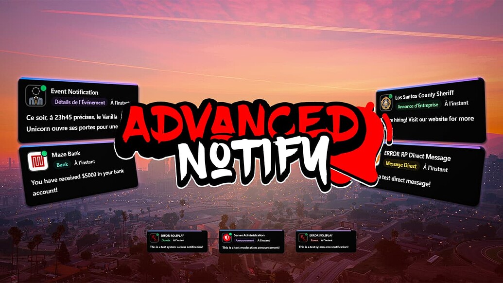 Fivem Advanced Notify and brodcast - FiveM Releases - Cfx.re Community