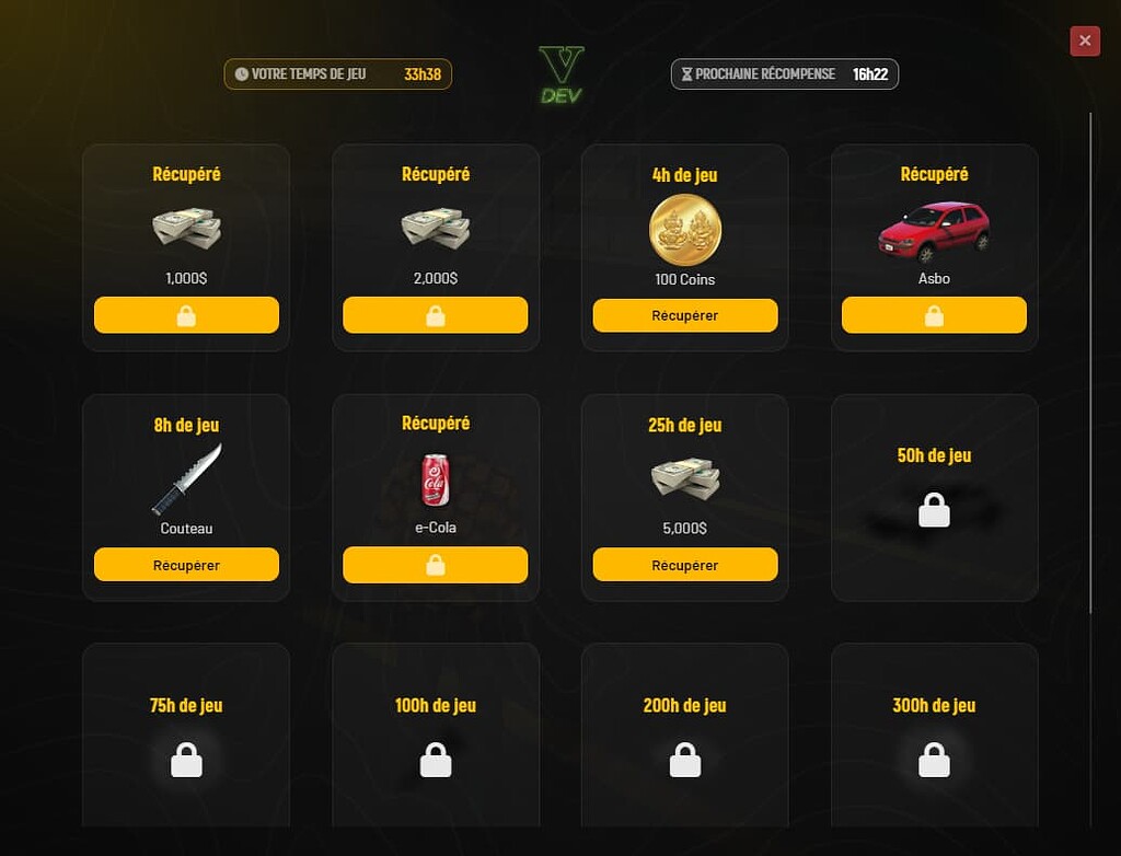 Ultimate Playtime Reward System [Standalone] - FiveM Releases - Cfx.re ...