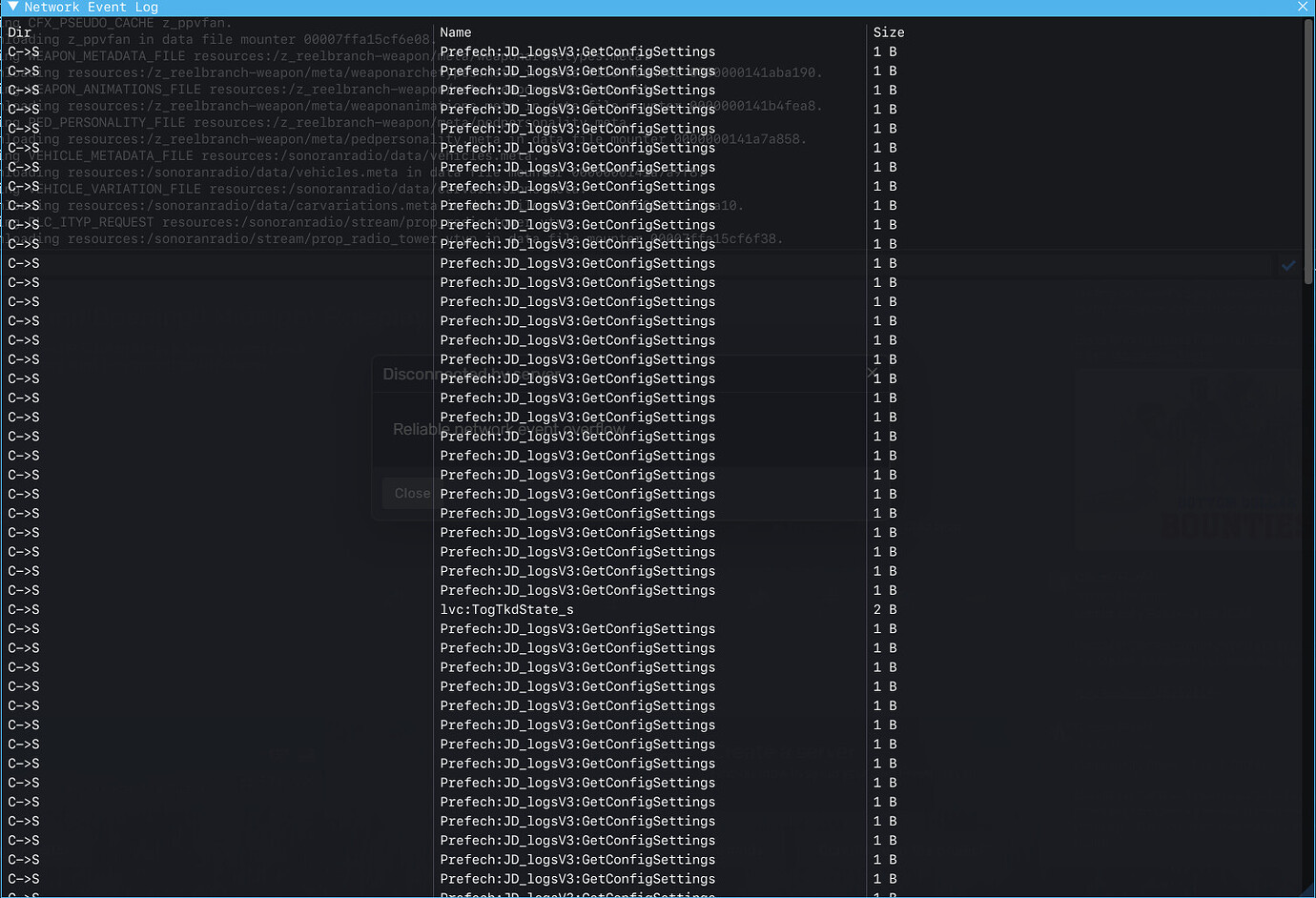 Reliable Network Event Overflow - FiveM Client Support - Cfx.re Community