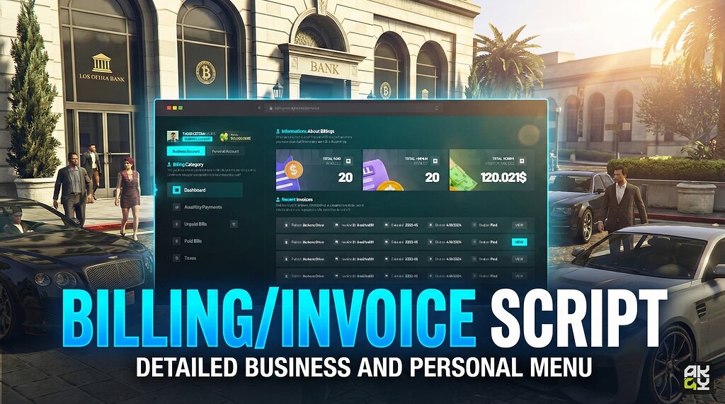 Advanced Billing & Invoice System | Tax, Templates, Logs - FiveM ...