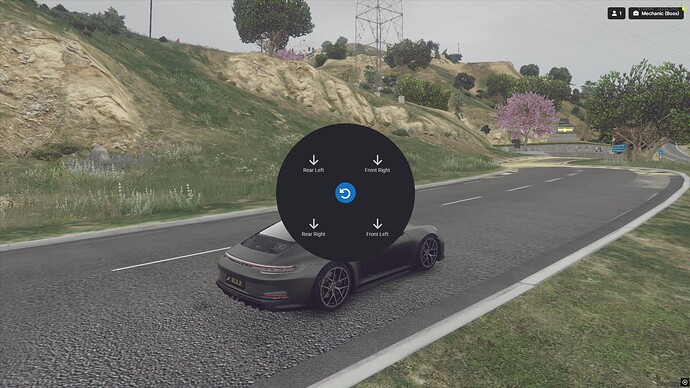 A simple car menu created for ESX, using the ox_lib radial menu ...