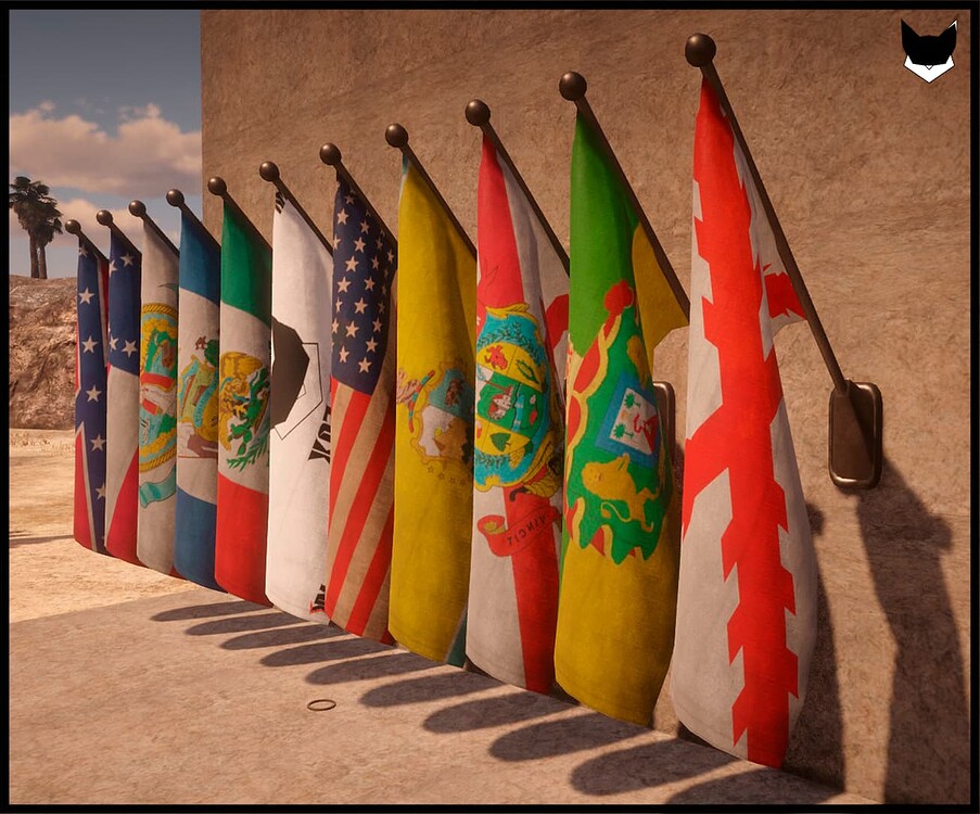 [PROPS] FACADE FLAGS & extra OFFICE FLAGS - RedM Releases - Cfx.re ...