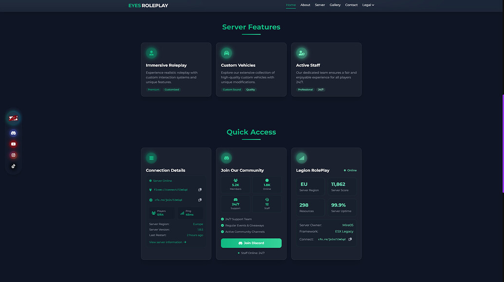 [RELEASE] Professional FiveM Server Website Template - FiveM Releases ...
